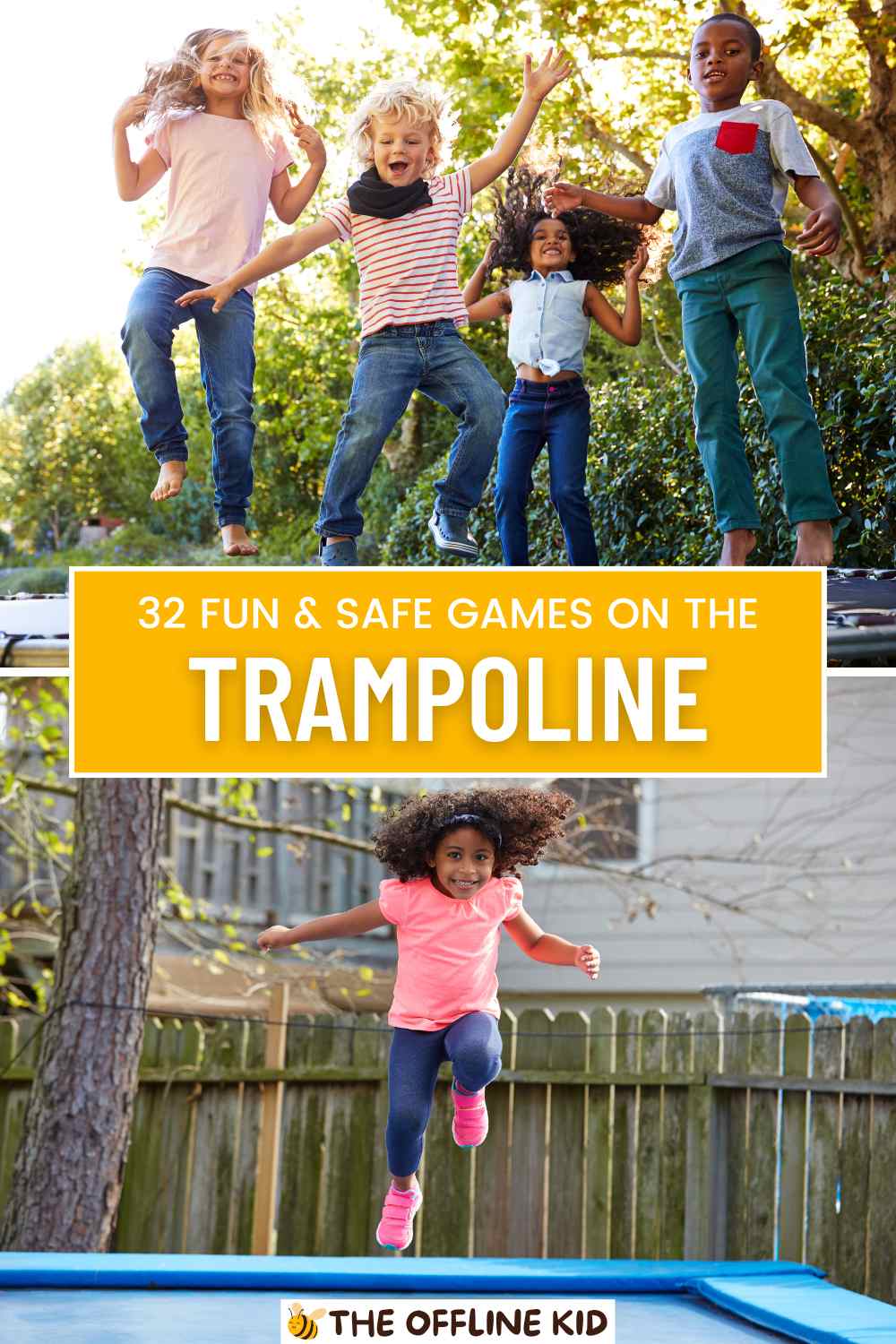 32 Fun & Safe Trampoline Games!